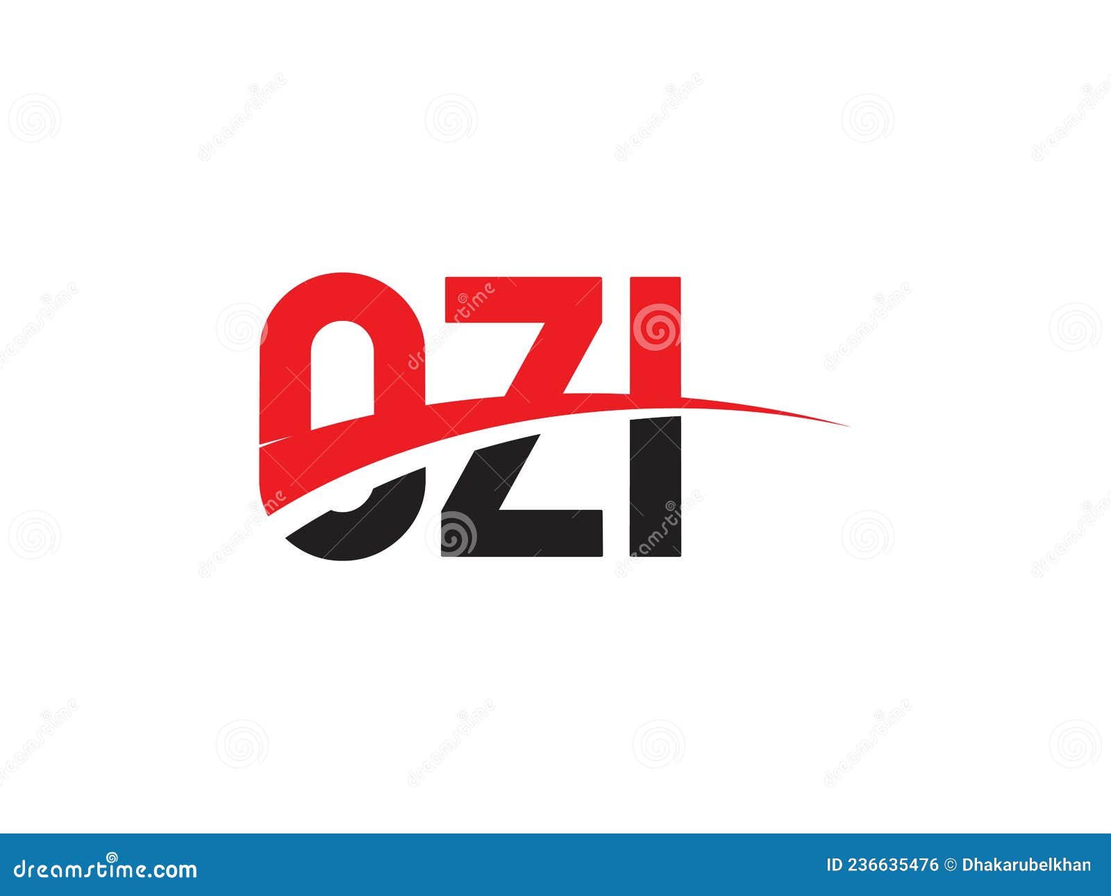 OZI Letter Initial Logo Design Vector Illustration Stock Vector ...