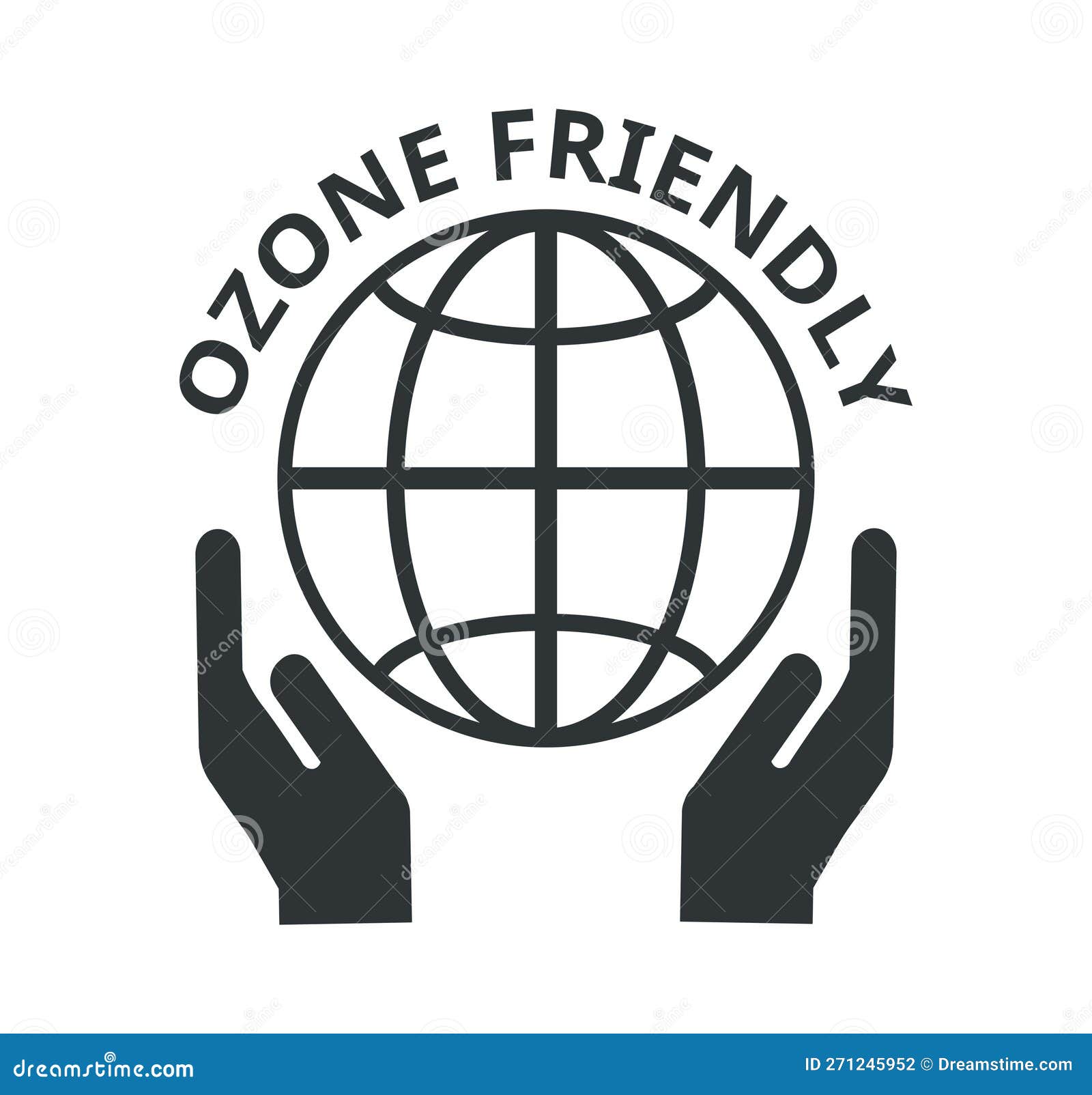 Ozone Friendly Symbol. Concept of Regulations and Ecology Stock Vector ...