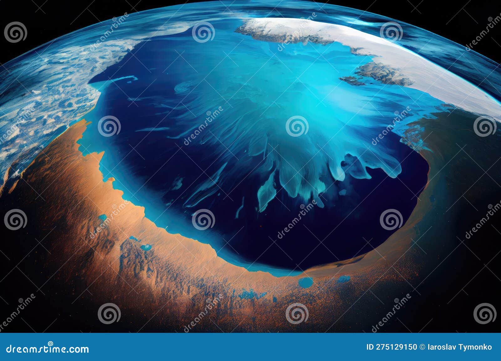 Ozone Holes on the Planet, the Global Problem of the Earth. Generative ...