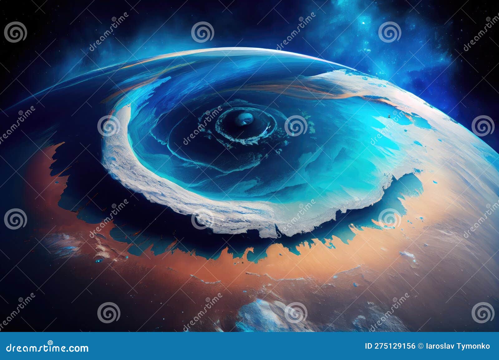 Ozone Holes on the Planet, the Global Problem of the Earth. Generative ...