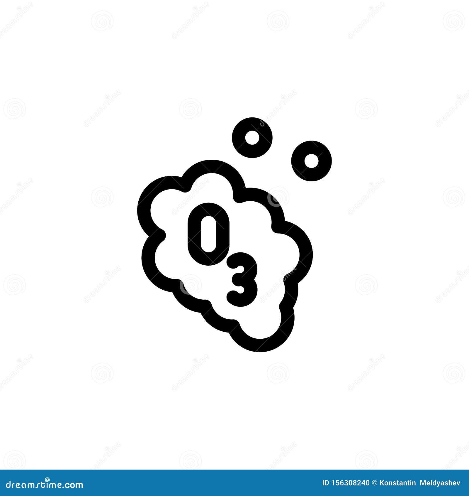 Ozone Icon. Simple Thin Line, Outline Vector of Laundry Icons for UI ...