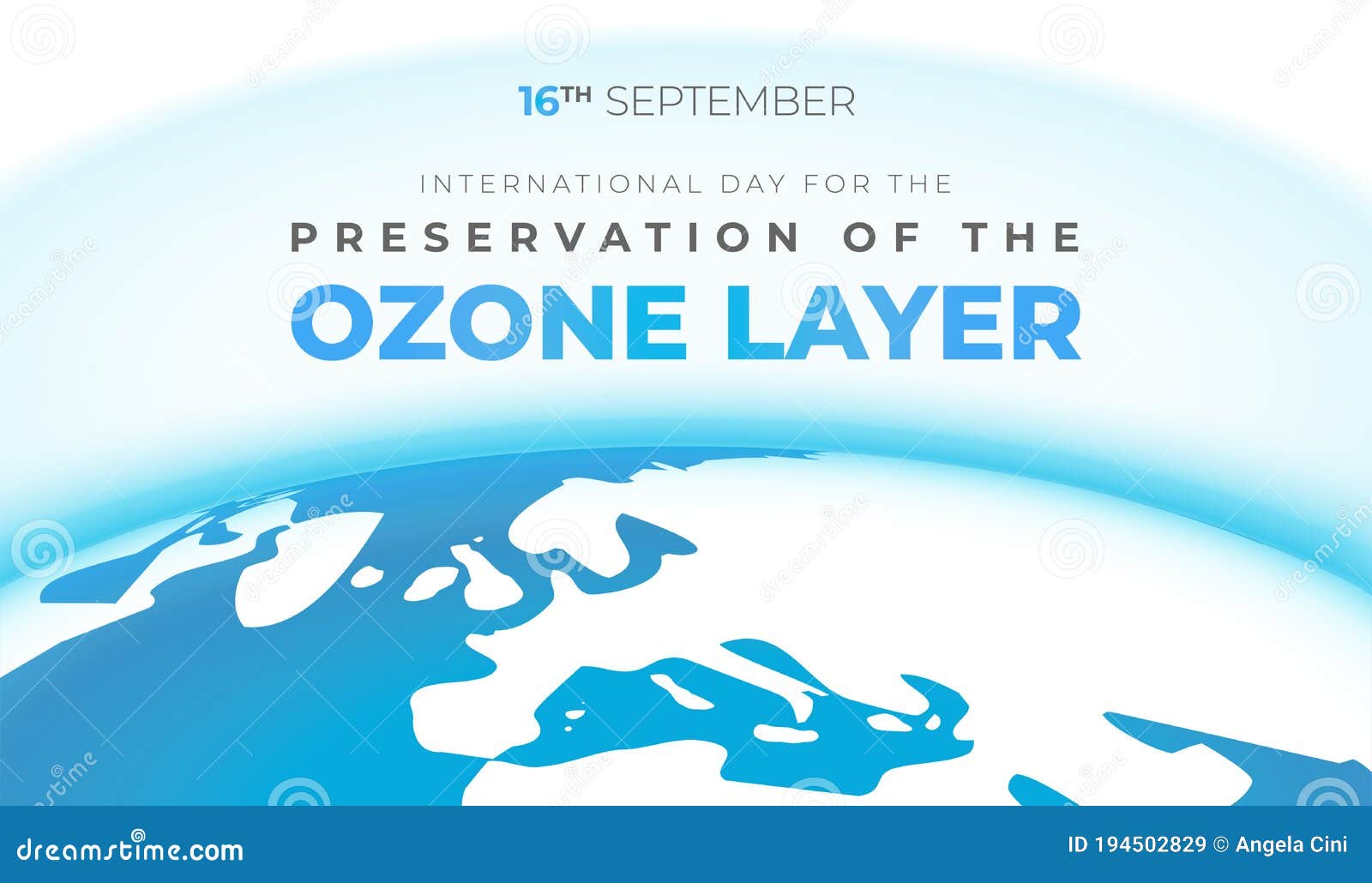 Ozone Layer Preservation International Day Background Illustration ...