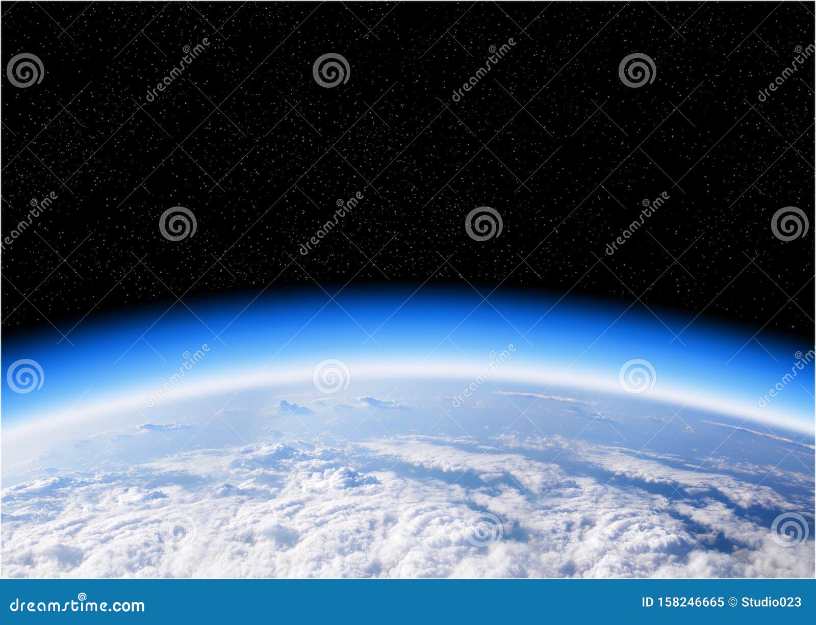 Ozone Layer from Space View of Planet Earth Stock Image - Image of blue ...