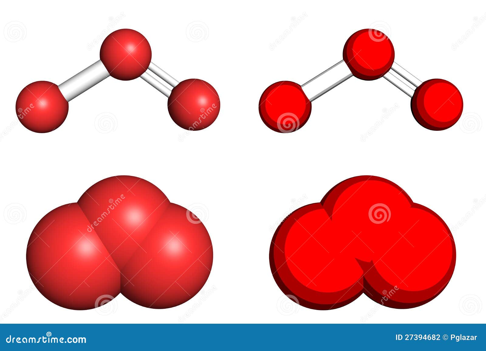 Ozone molecule stock illustration. Illustration of concentration - 27394682