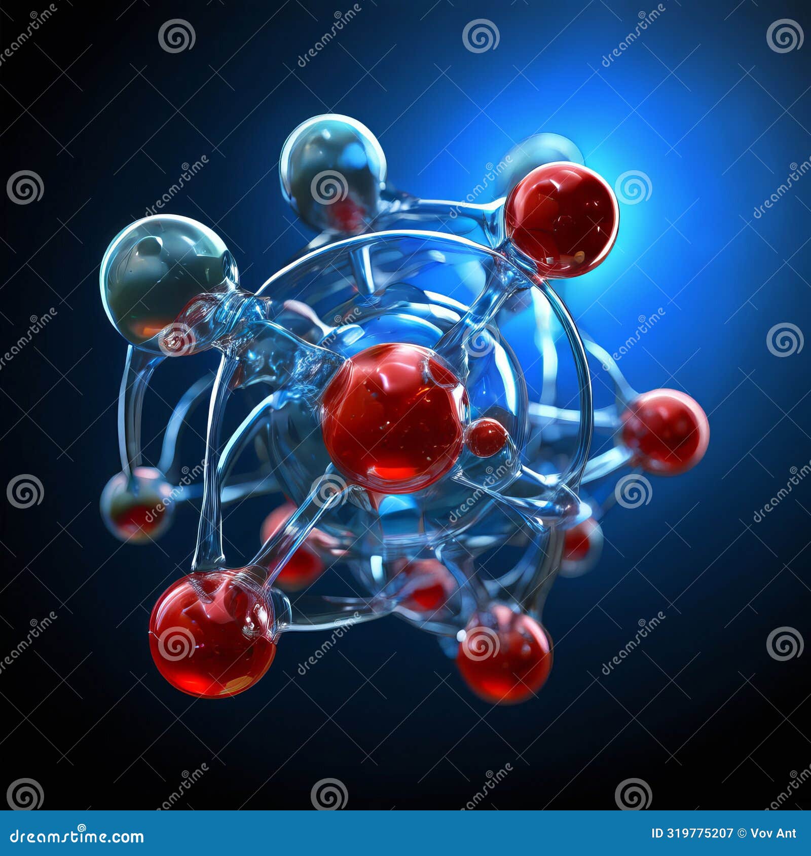 Ozone O Triatomic Oxygen Molecule with Three Oxygen Atoms Fome Stock ...