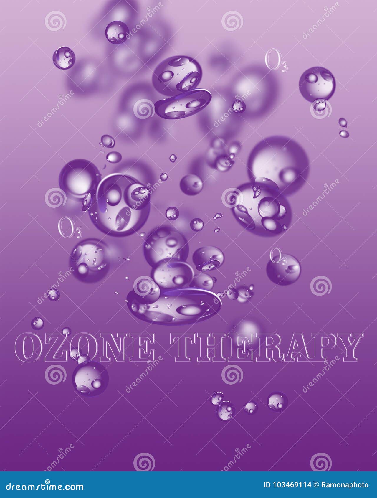 Ozone therapy stock illustration. Illustration of bubbles - 103469114