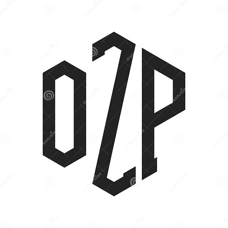 OZP Logo Design. Initial Letter OZP Monogram Logo Using Hexagon Shape ...