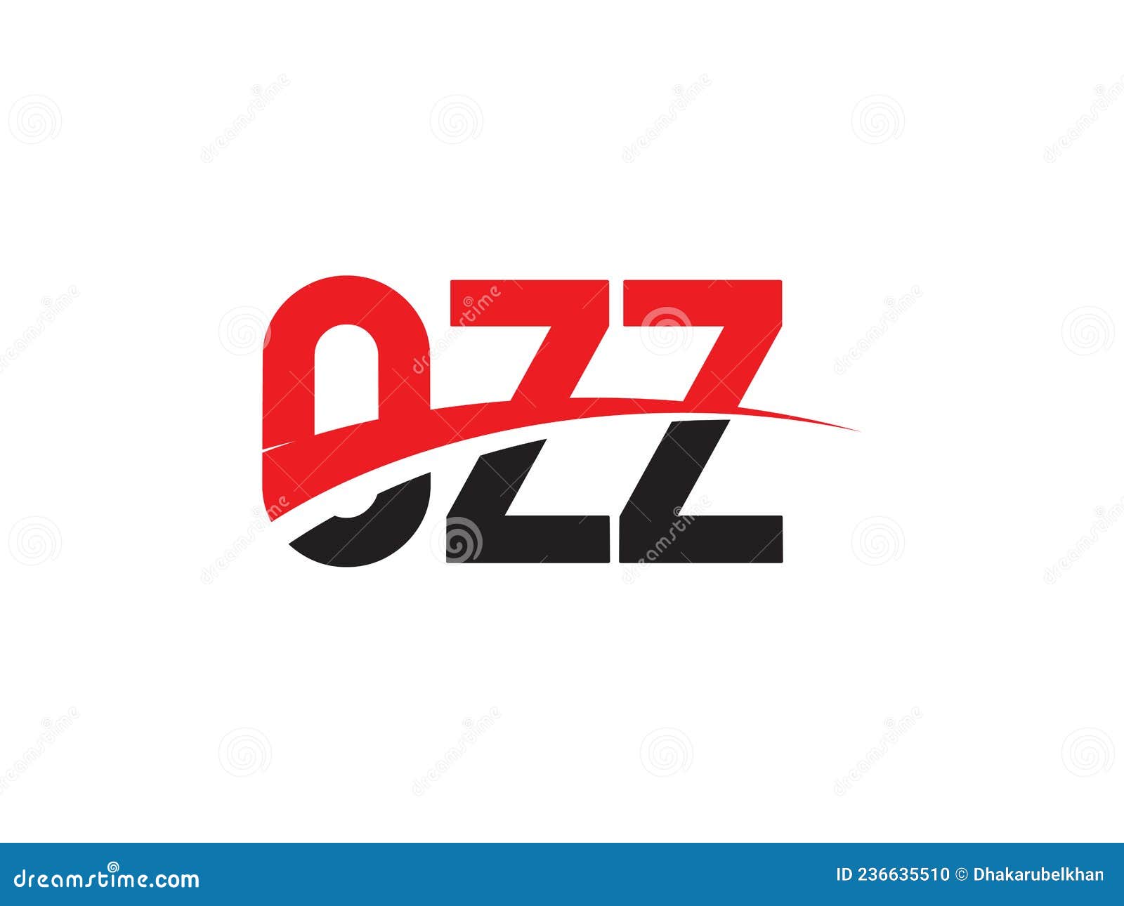 OZZ Letter Initial Logo Design Vector Illustration Stock Vector ...
