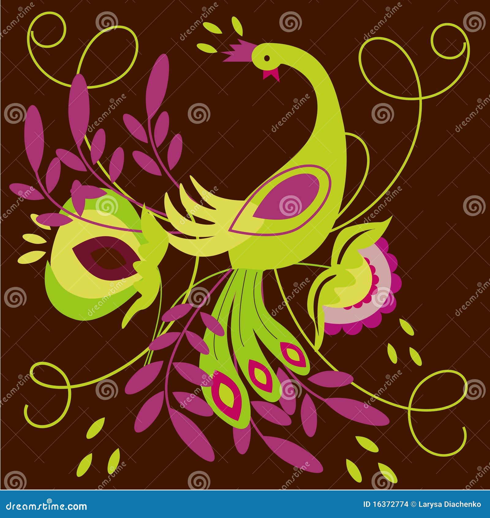 Pájaro abstracto ilustración del vector. Ilustración de arte - 16372774