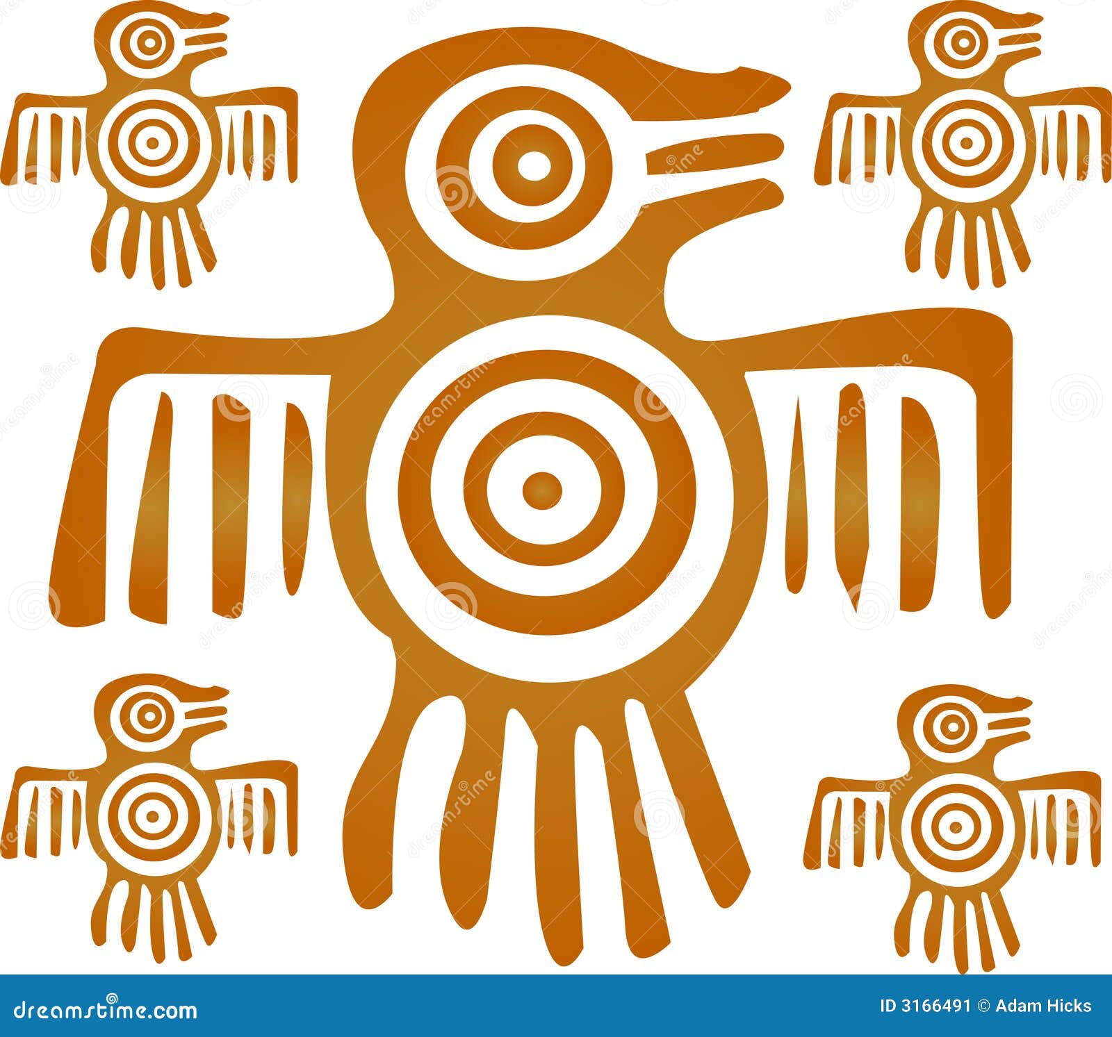 Pájaro azteca ilustración del vector. Ilustración de grotesco - 3166491