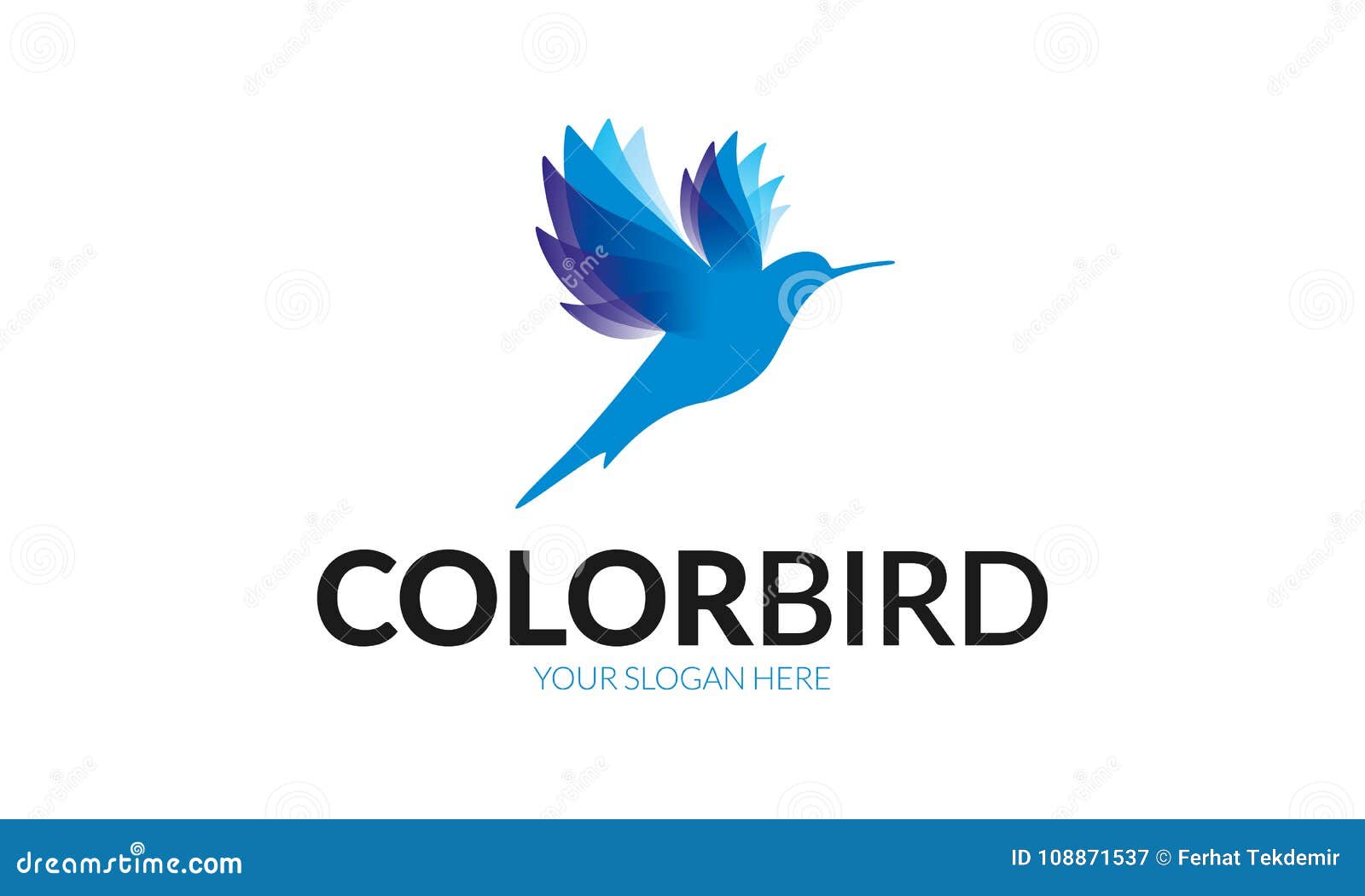 Pájaro Logo Template Del Color Ilustración del Vector - Ilustración de ...