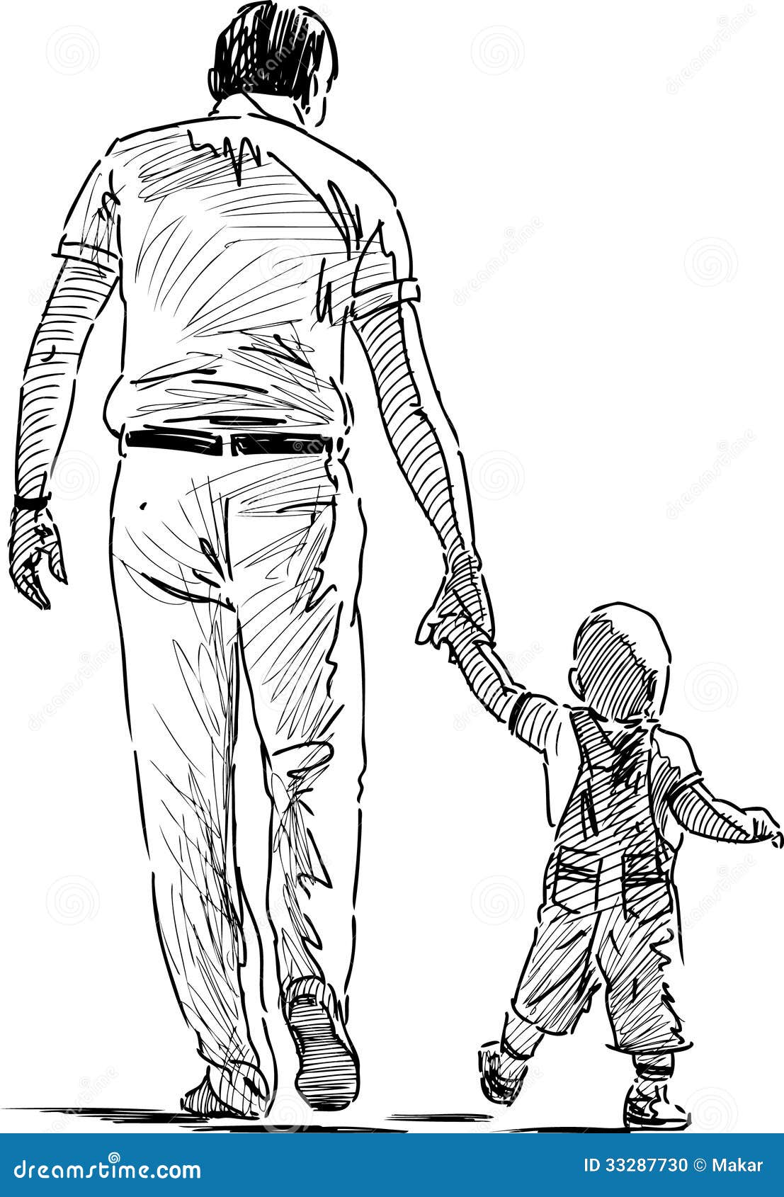 Père et fils illustration de vecteur. Illustration du fils - 33287730
