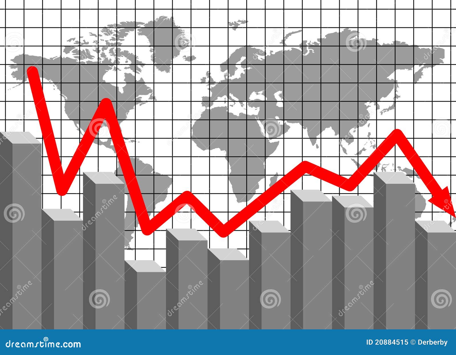 Pérdida financiera stock de ilustración. Ilustración de finanzas - 20884515