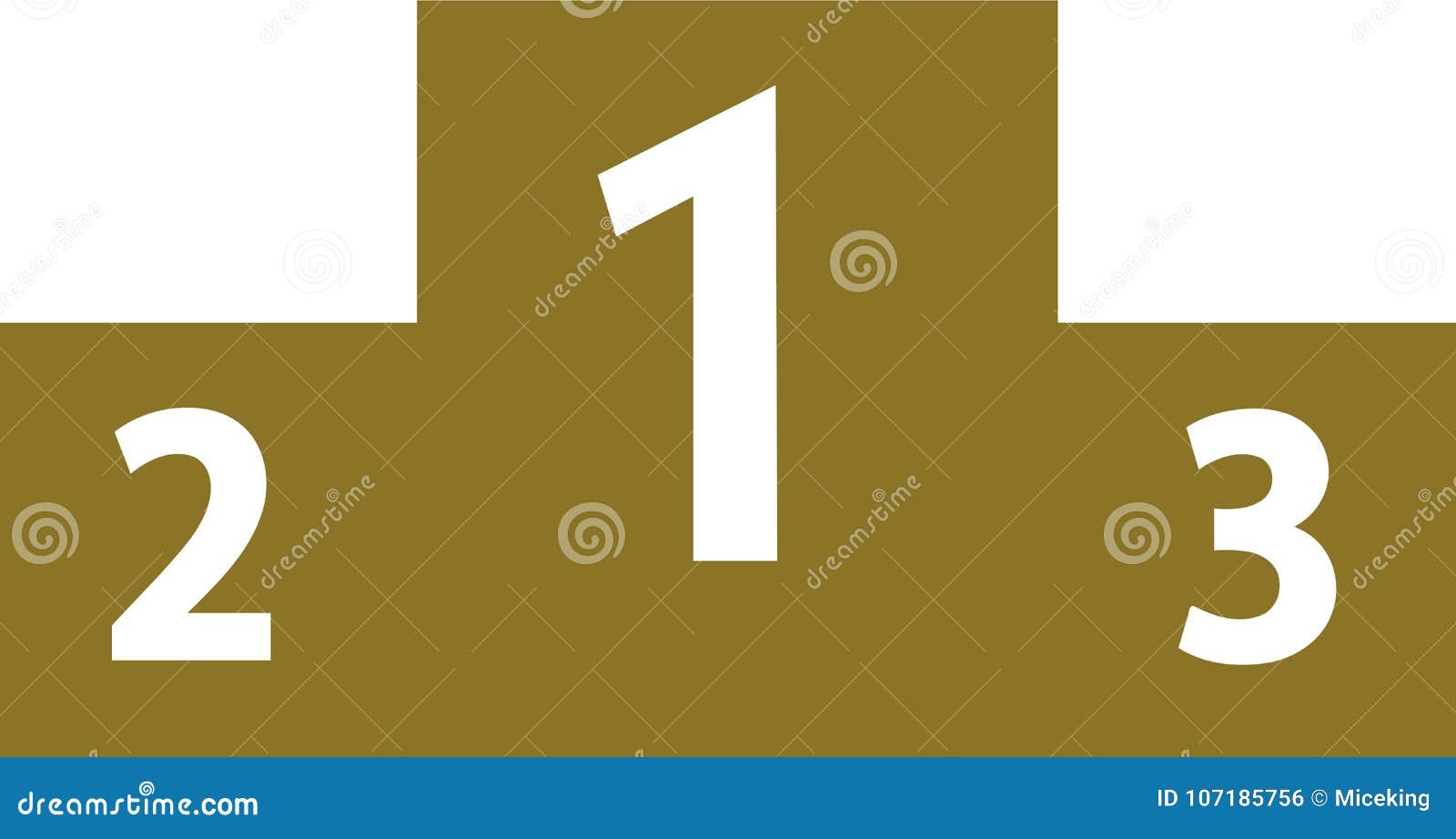 Pódio Para O Primeiro Segundo E Terceiro Lugar Ilustração do Vetor ...