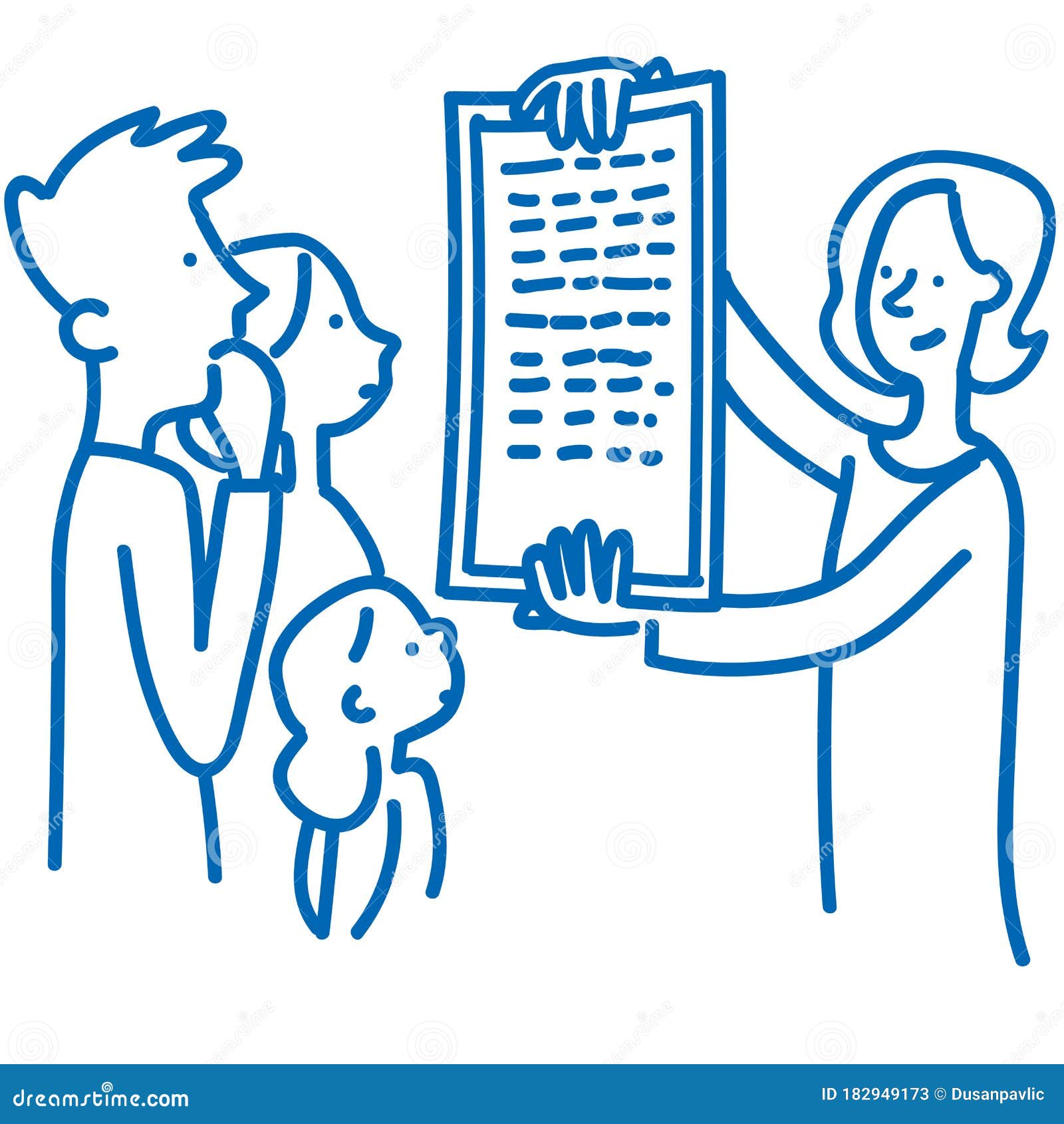 3D Rules List. Business Characters People Studying List Of Rules ...