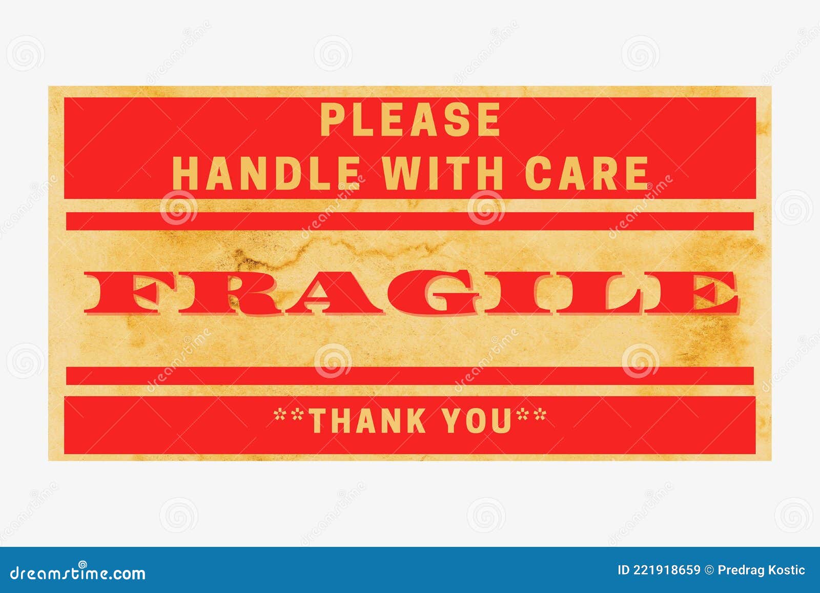 Fragile Handle with Care Sign Stock Image - Image of abstract, word ...