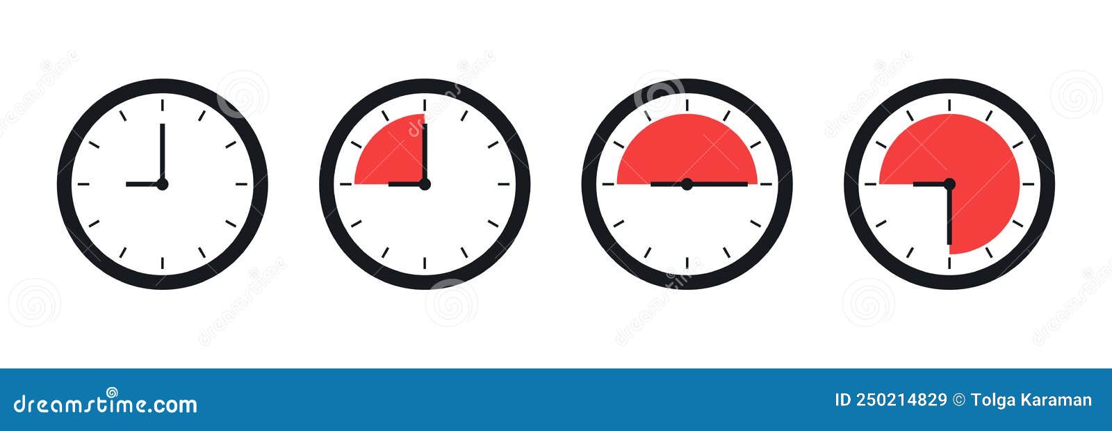 Simple Clocks With Presets Time Limits Stock Photography ...