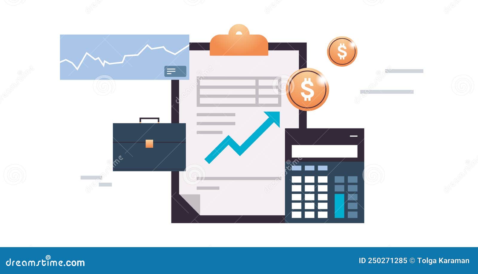 Calculate Expenses Isolated Cartoon Vector Illustrations ...