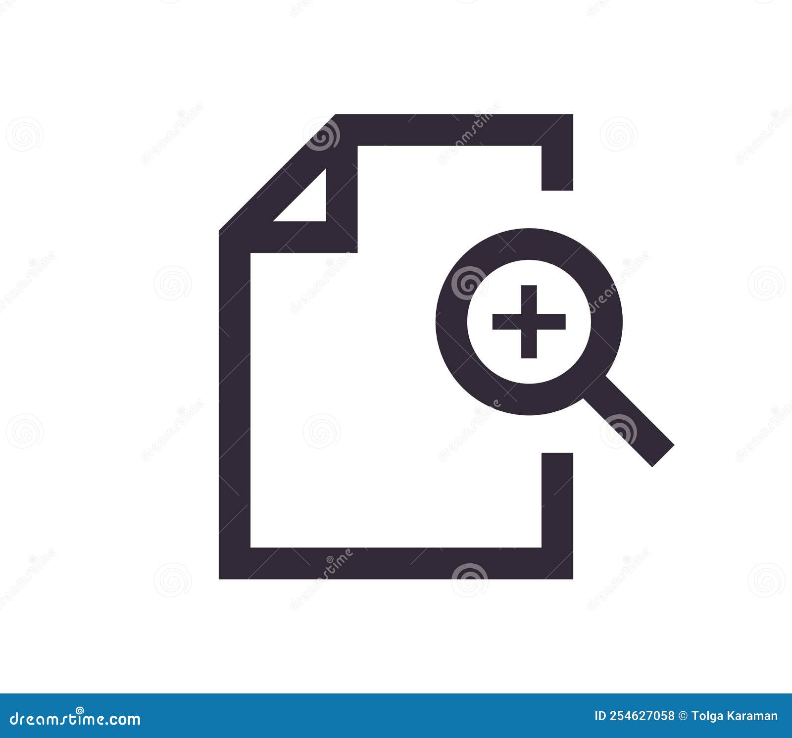 Document Symbol and Paper Icon. Stock Vector - Illustration of business ...