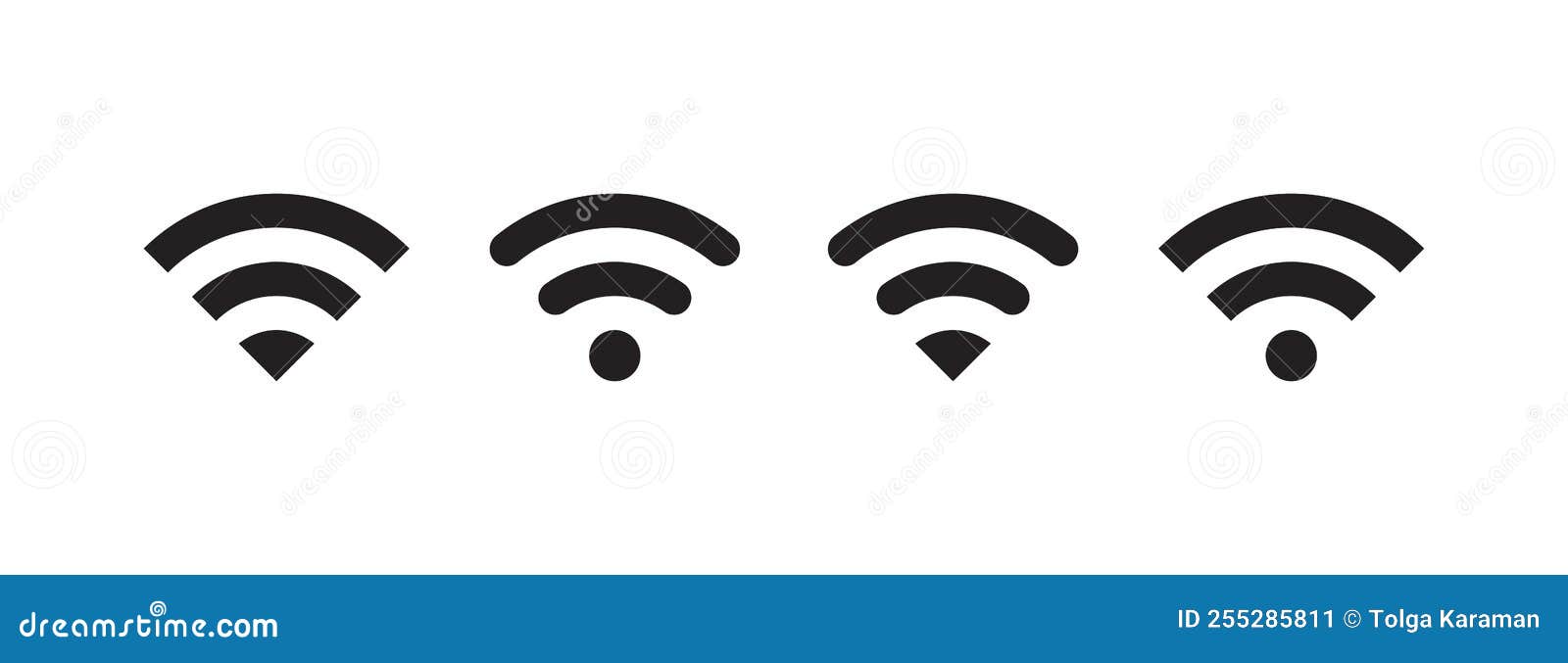 Wireless and Internet Connection Symbol. Stock Vector - Illustration of ...