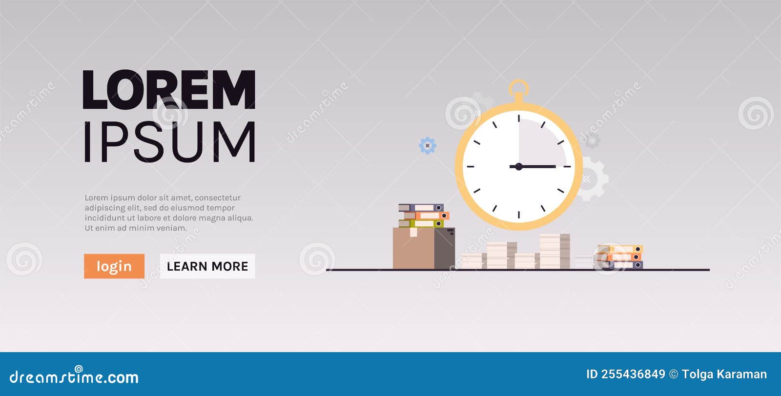 Stopwatch Running in Office Hurry at Work Deadline Time Management ...