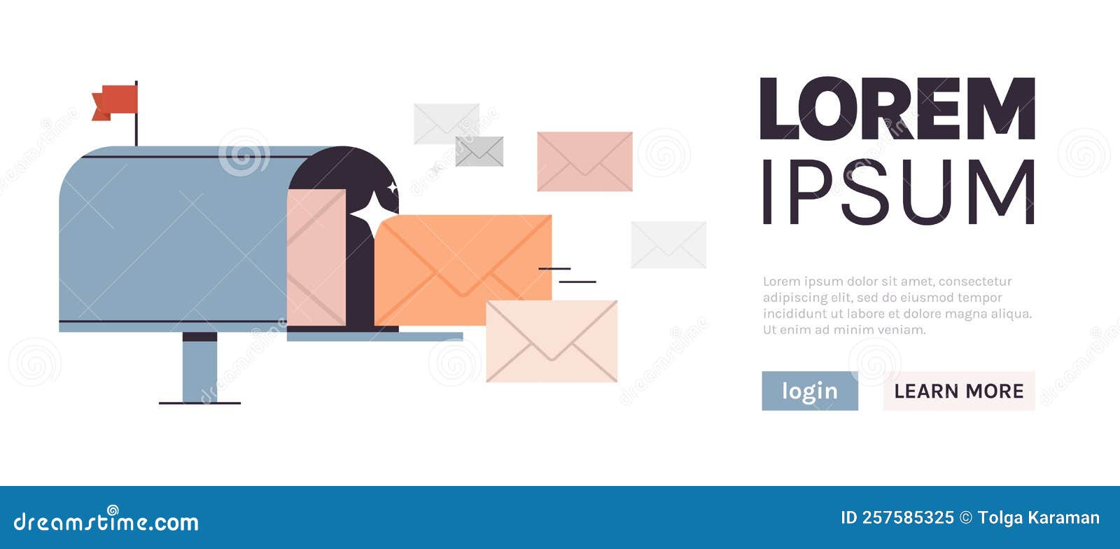 Postbox and Enevelope Read New Letters, Mail Marketing Mail Service ...