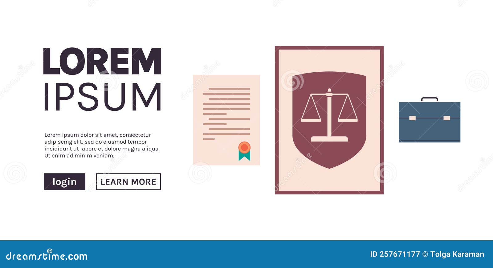 Justice Law Badge Logo Design Template. Emblem Of Attorney Logo Vector ...