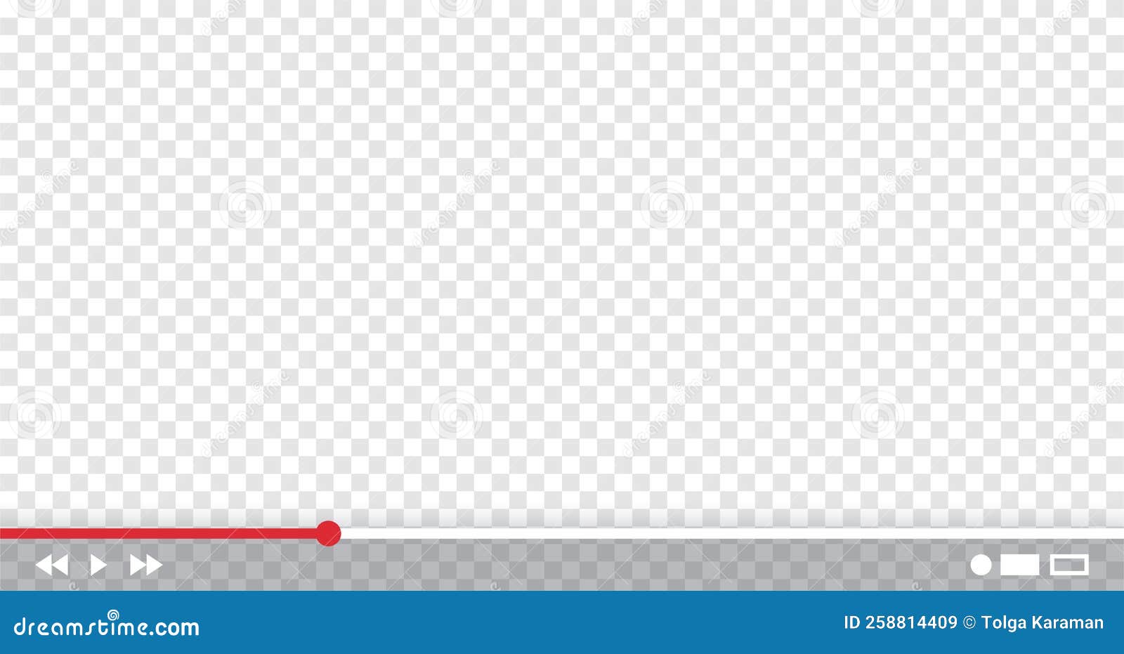 Online Video Stream and Live Stream Screen Interface. Stock Vector ...