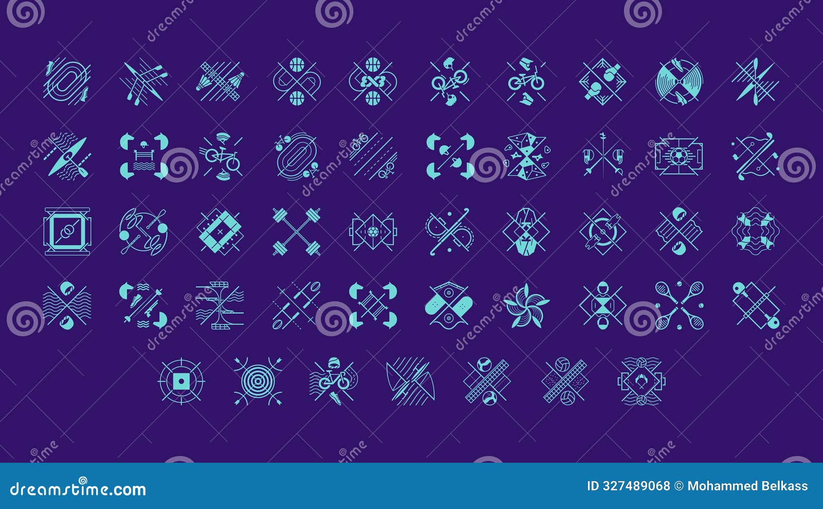 Pictogrammes Olympics Games Paris 2024 Cyan Logo Symbol Abstract Stock ...