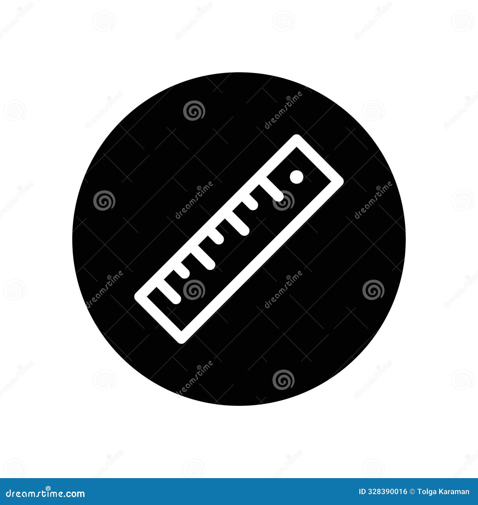 Measuring Instrument, Distance Ruler, School Geometry. Stock Vector ...