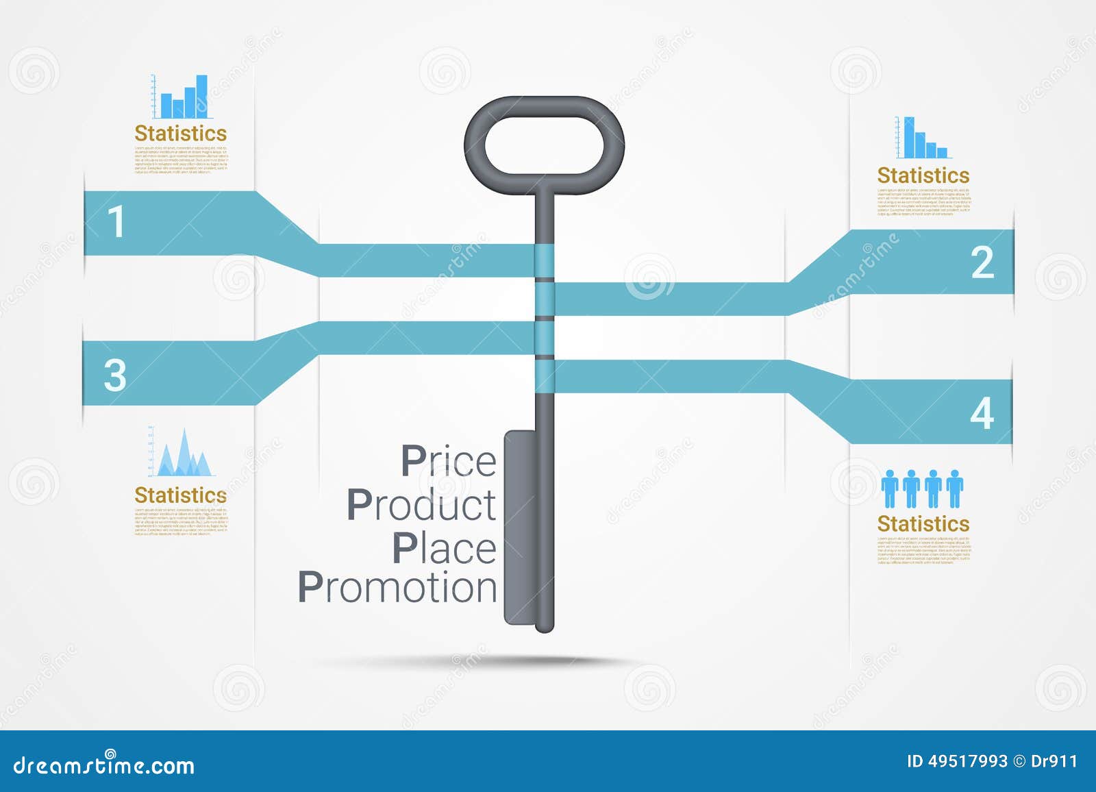 4p business stock vector. Illustration of chart, marketing - 49517993