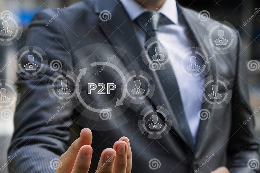 P2P Communication and Interaction Stock Illustration - Illustration of ecosystem, contracts ...