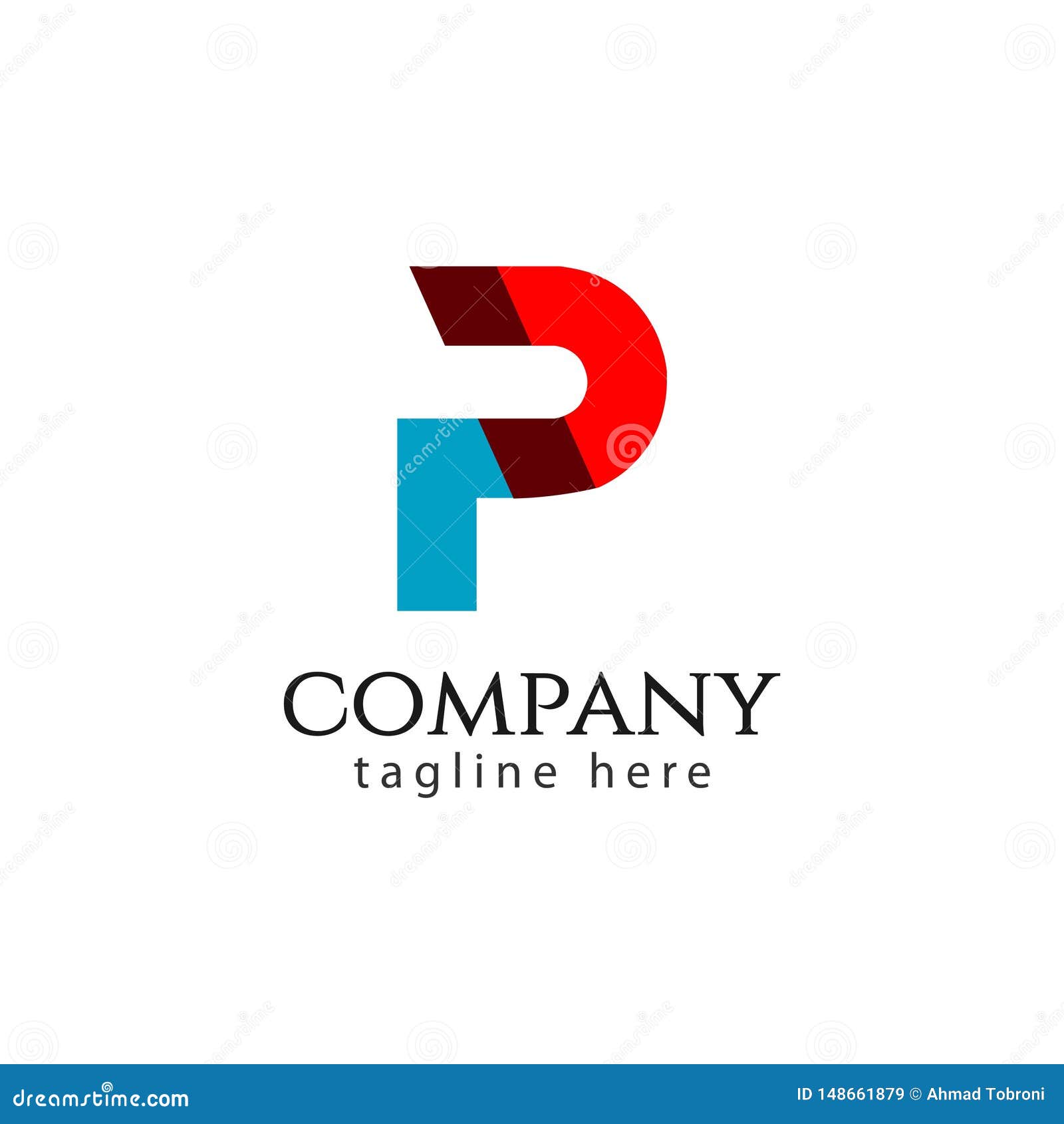 P Company Logo Vector Template Design Illustration Stock Vector ...