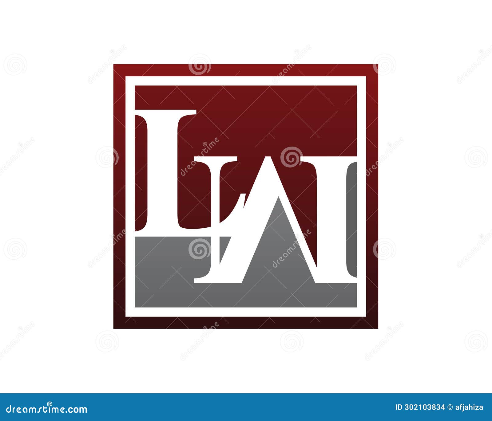 LW Letter Square Logo Template Stock Vector - Illustration of ...