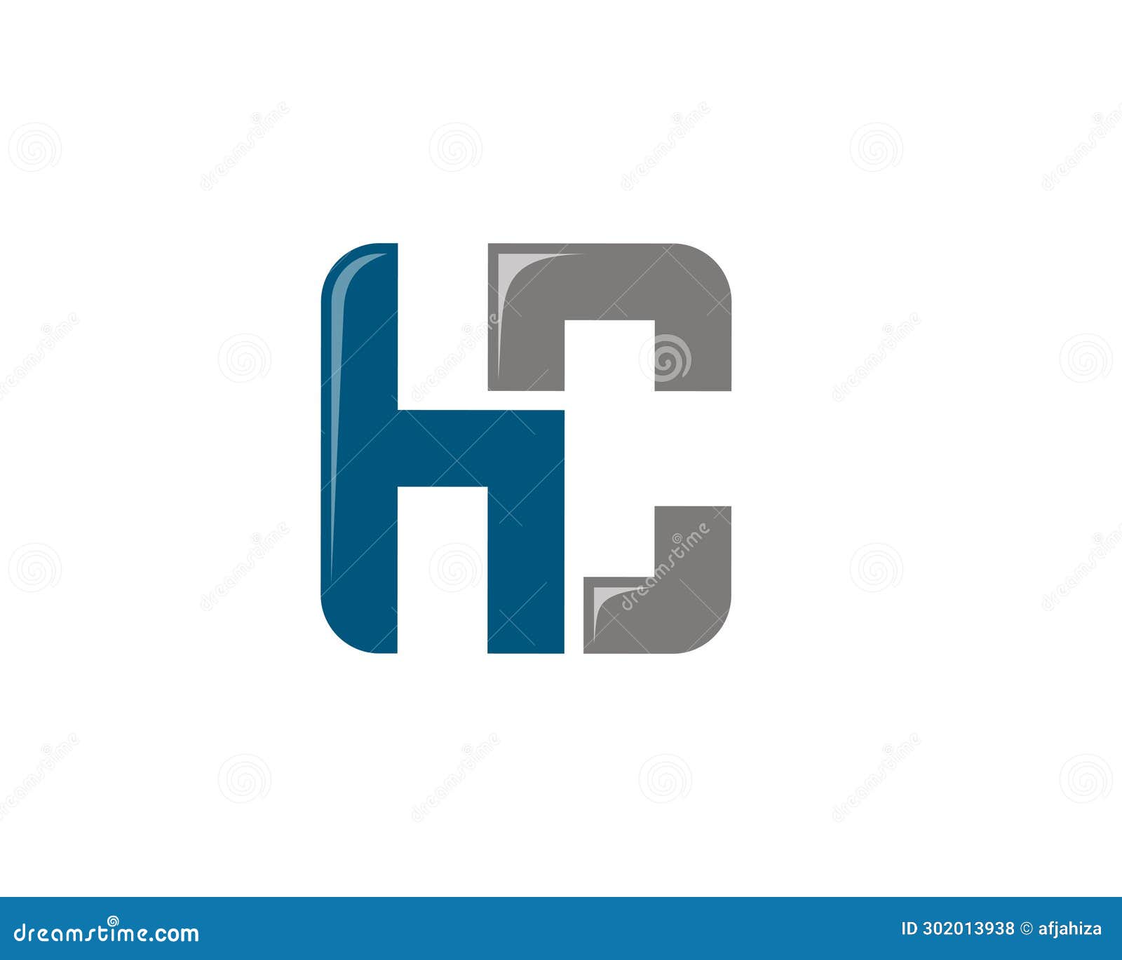 HC CH logo icon template stock vector. Illustration of calligraphy ...