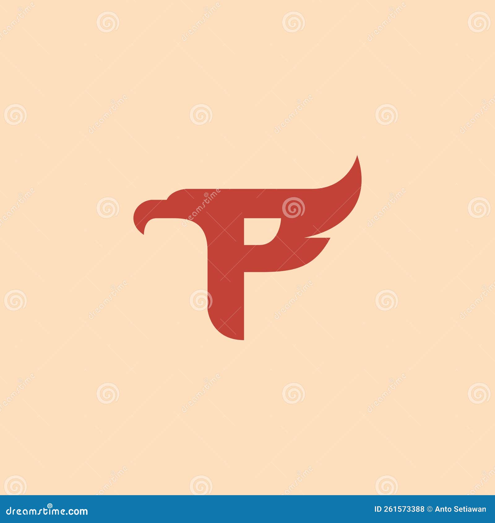 P Eagle Logo Vector. Eagle Icon Design Stock Vector - Illustration of ...