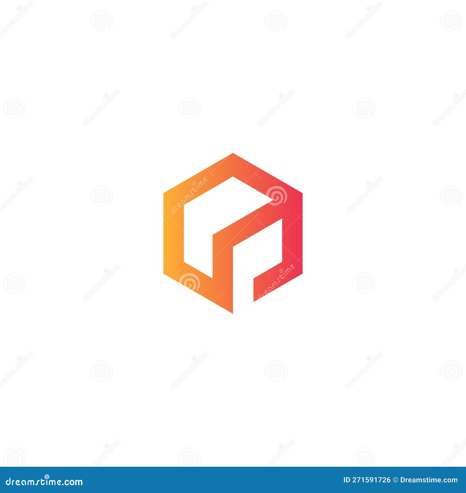 P Hexagon Logo Design. Box Logo Icon Stock Vector - Illustration of ...