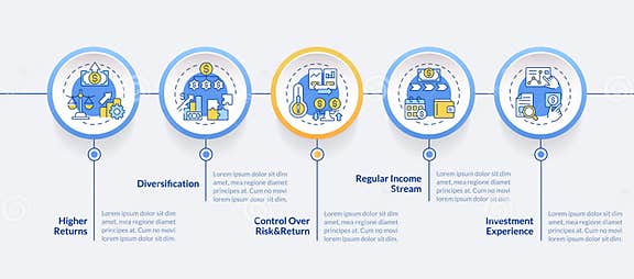 P2P Lending Circle Infographic Template Stock Vector - Illustration of ...