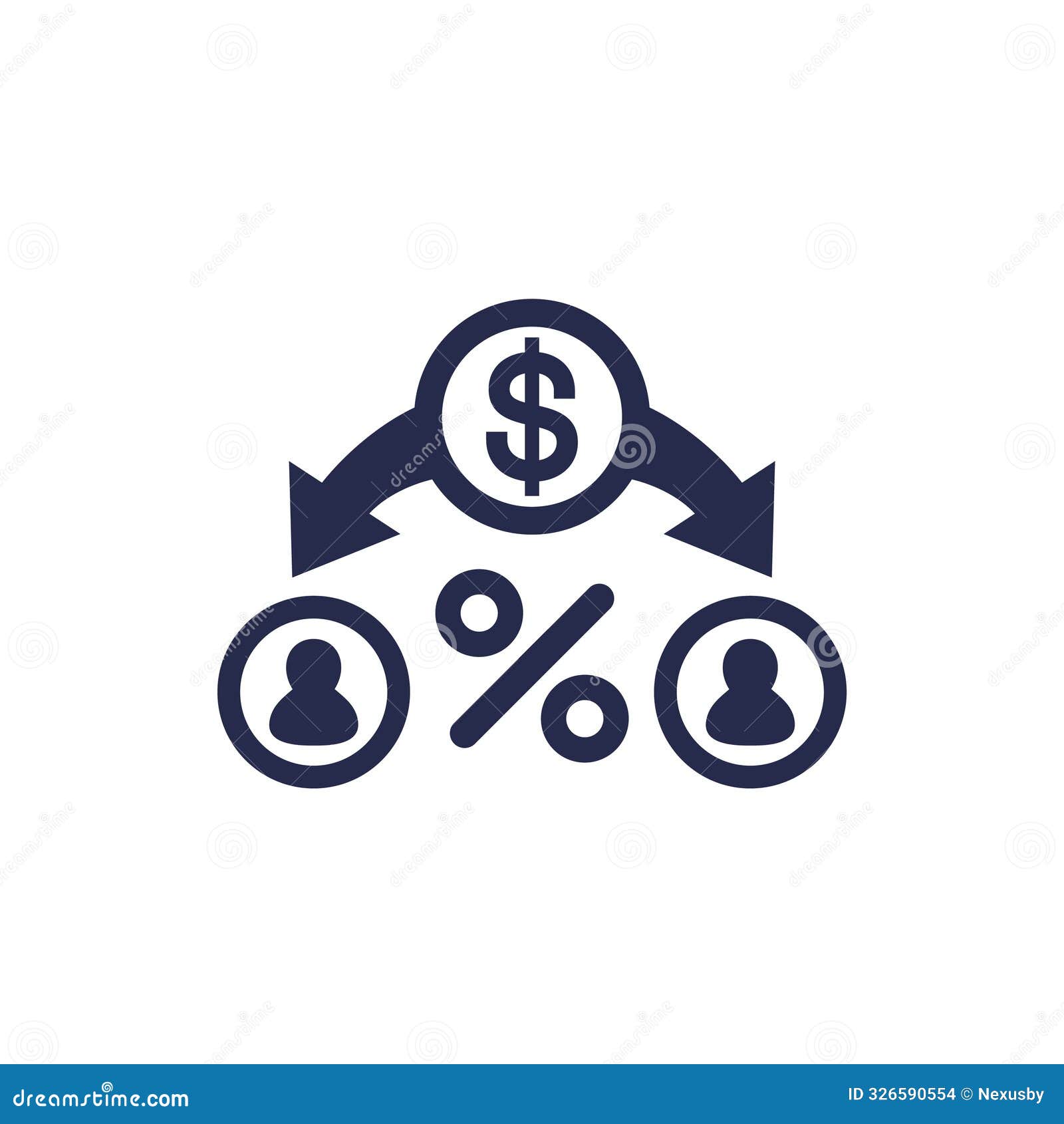 P2p Loan Icon, Peer-to-peer Lending Vector Stock Illustration ...