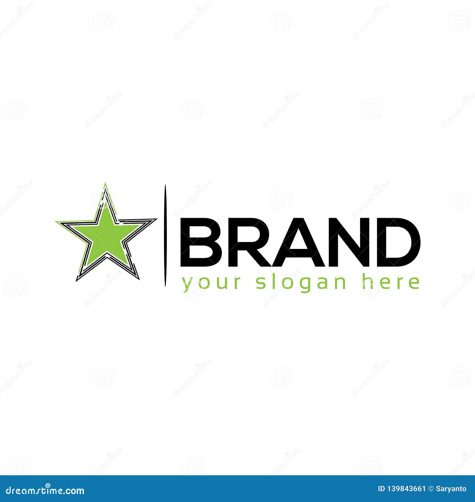 Star Logo Template, Flat Design. Vector Illustration on White ...