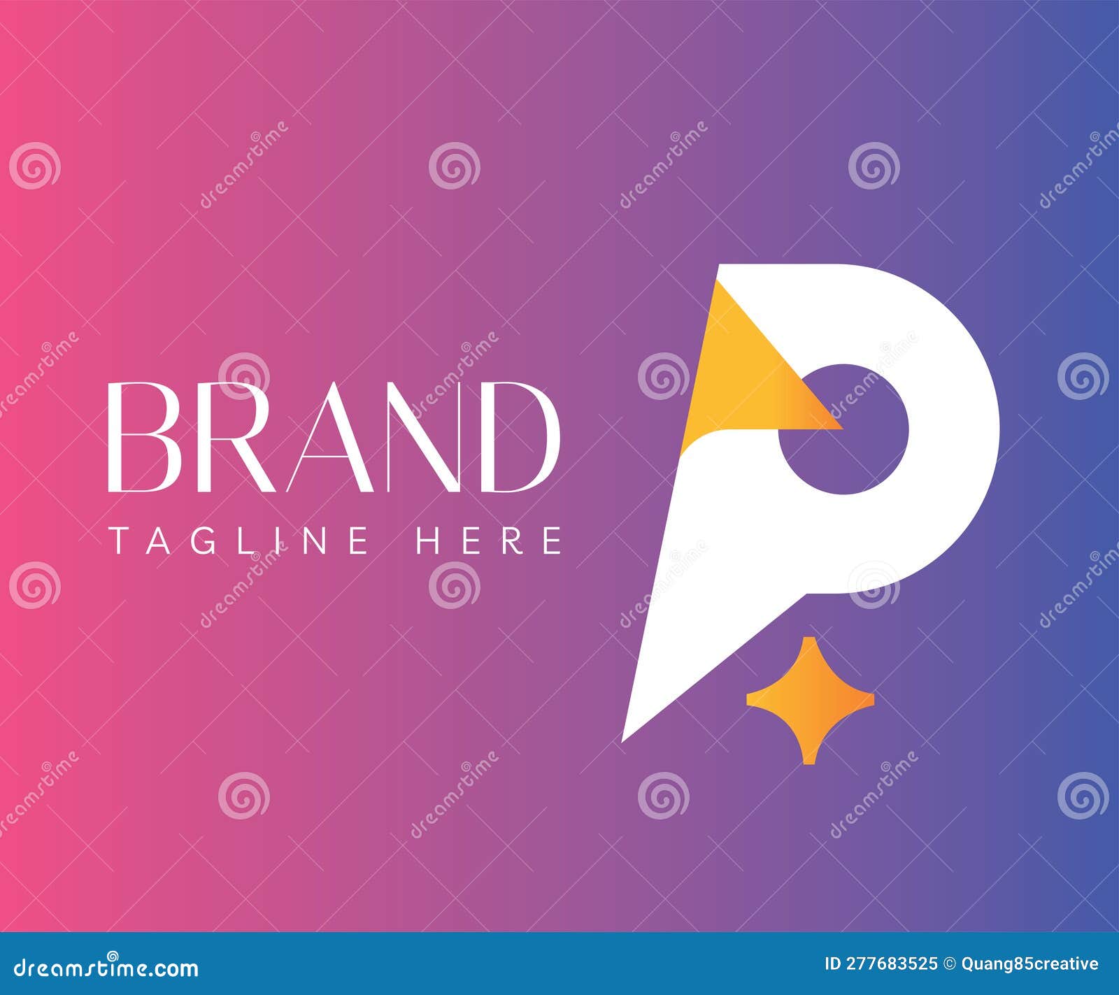 Letter P Logo Design. Letter P with Location Logo Stock Vector ...