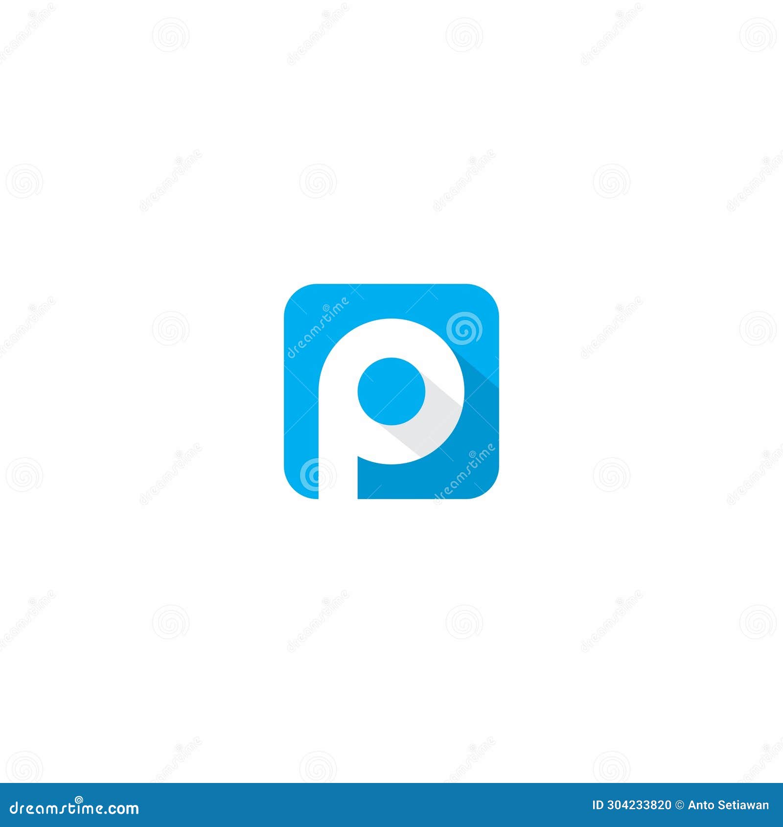 P Logo Icon. Letter P Logo Vector Stock Illustration - Illustration of ...
