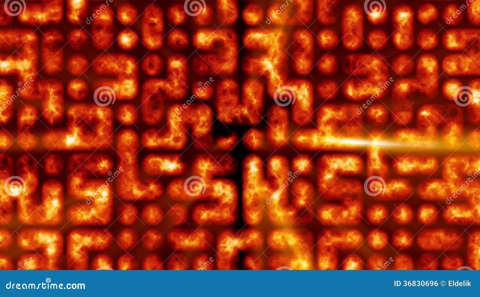 1080p Loopable Abstract Fiery Cell Background Animation Stock Video ...