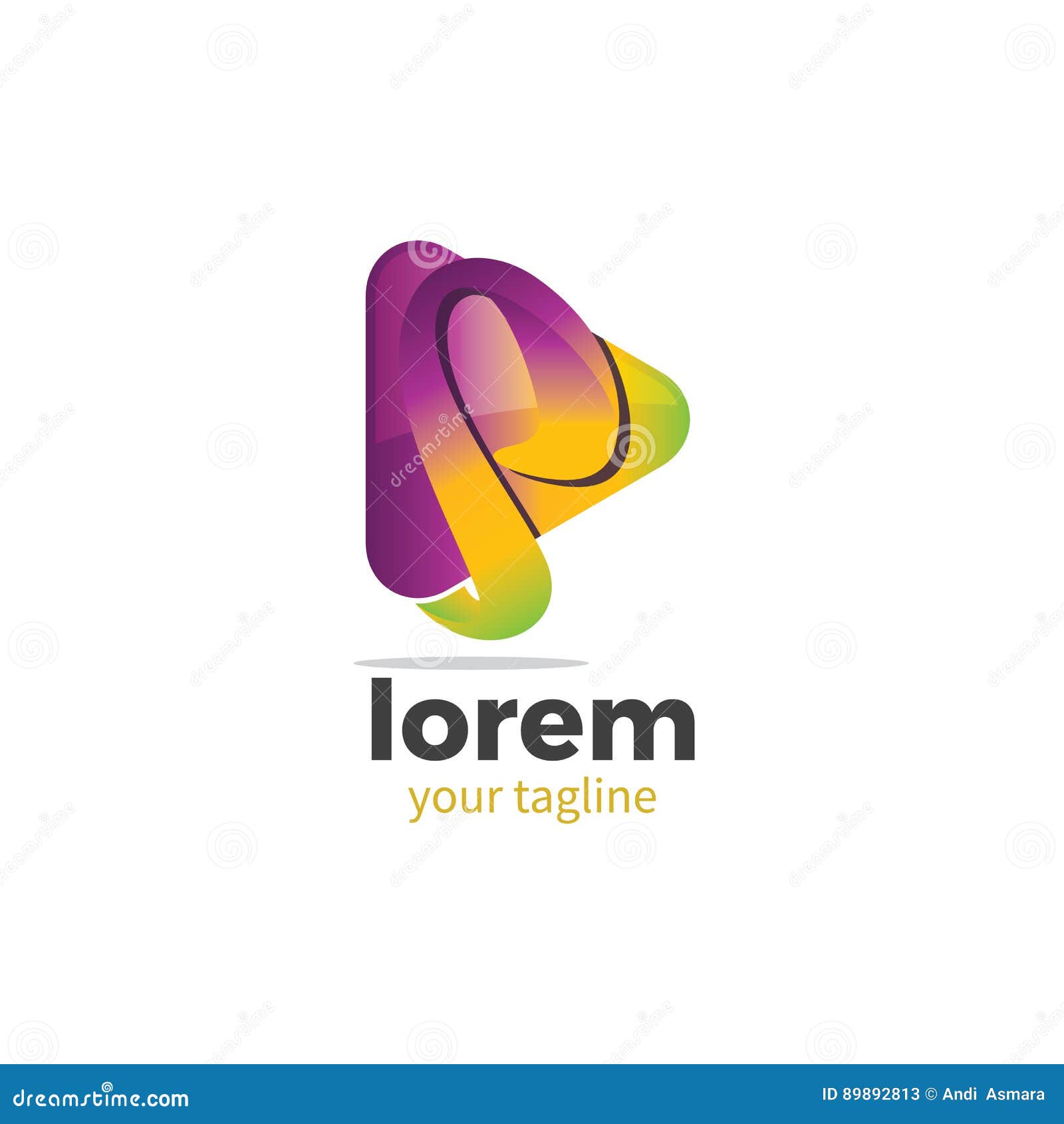 P media Logo stock vector. Illustration of initials, company - 89892813