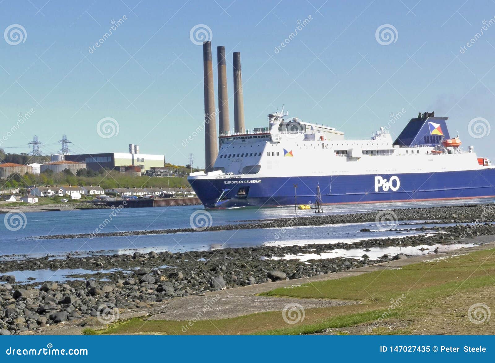 P&O Ferry from Larne To Cairnryan 14th March 2019 Editorial Image ...