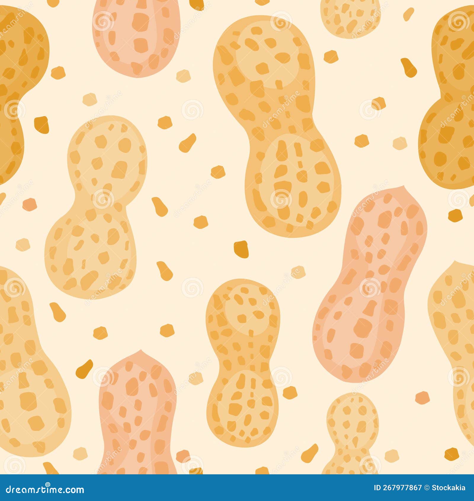 Peanuts Background. Seamless Pattern. Vector Illustration Stock Vector ...