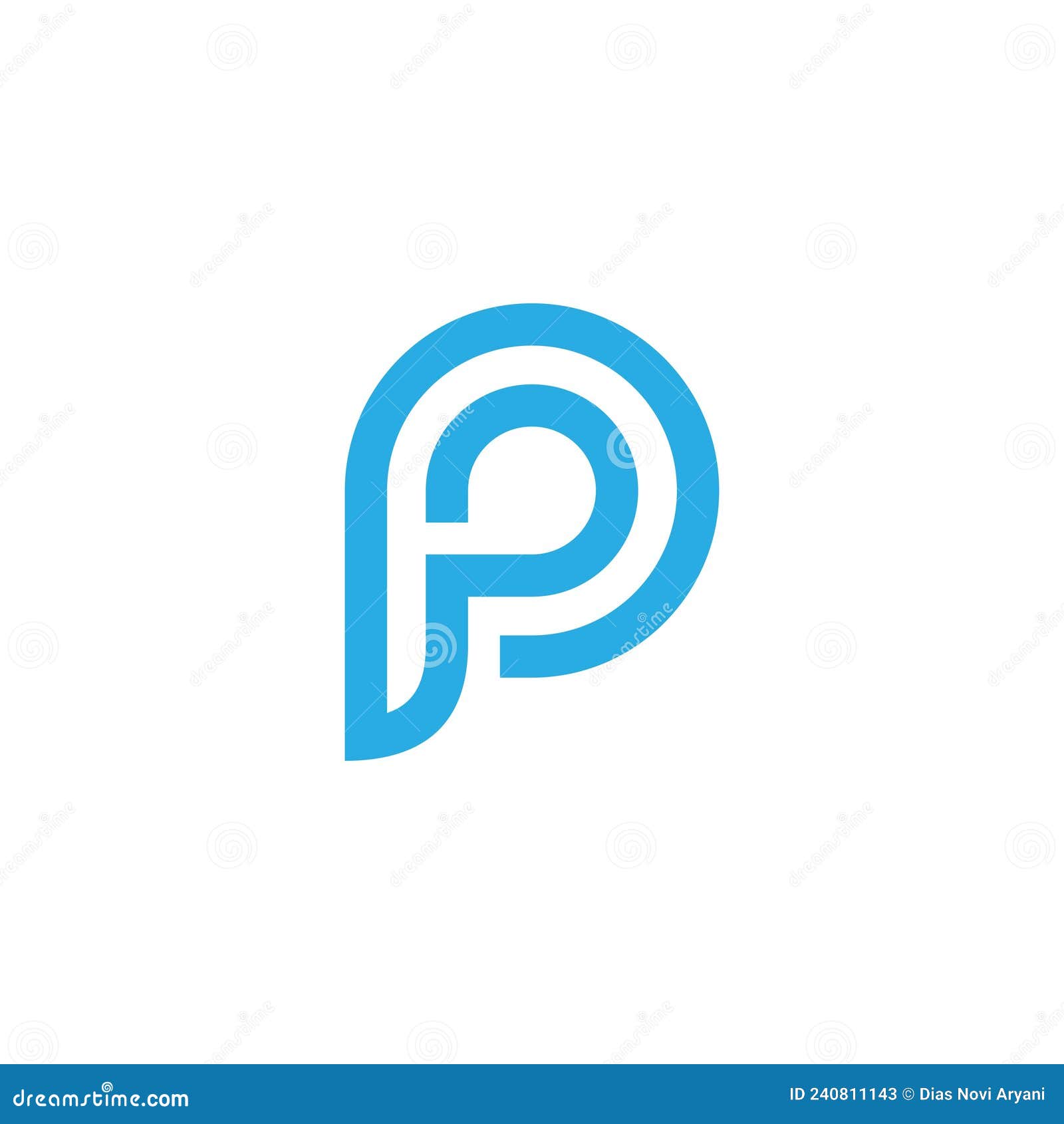P or PP Initial Letter Logo Design Template Stock Vector - Illustration ...