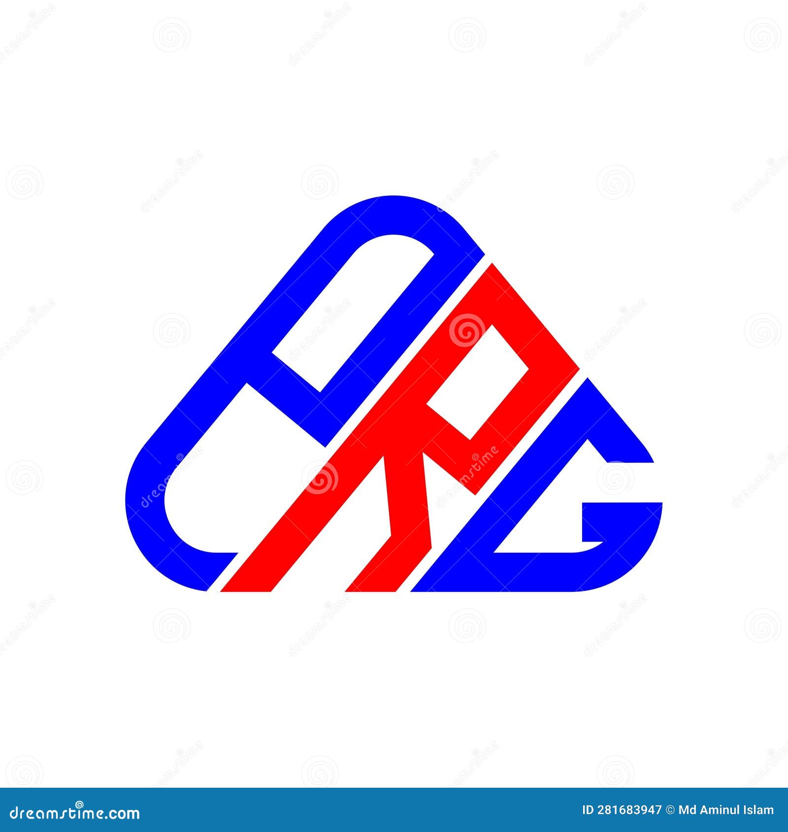 P R G Letter Logo Creative Design with Vector Graphic, P R G Stock ...
