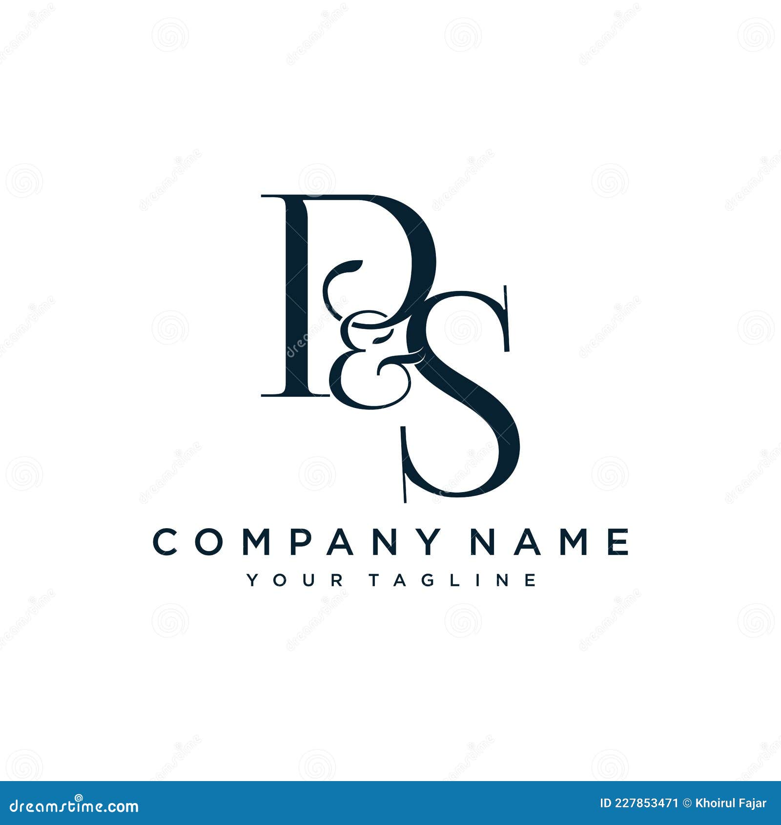P&S Initial Logo. Ampersand Monogram Logo Stock Vector - Illustration ...