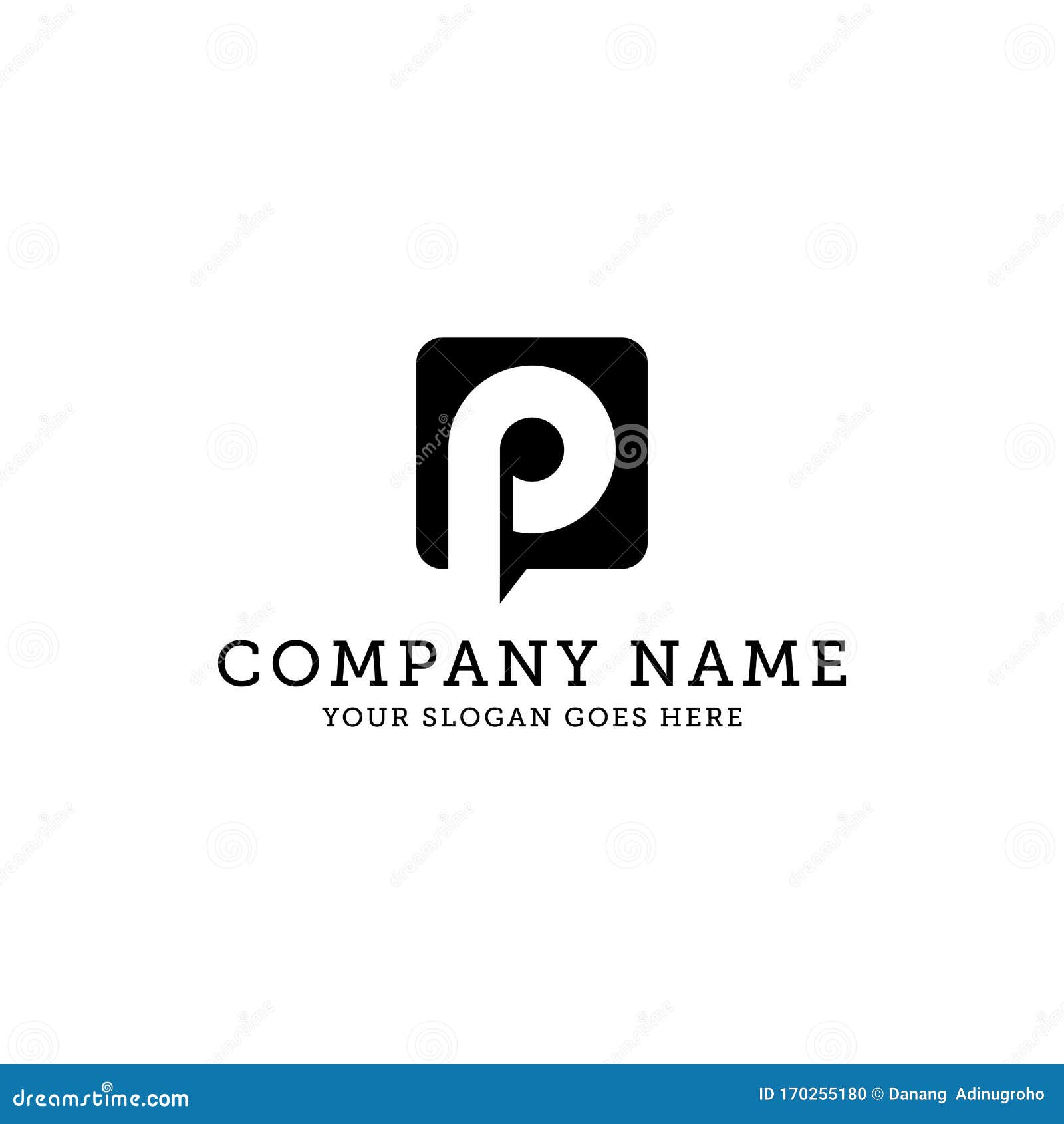 P Square Logo Idea Illustration, Pipe Plumbing Logo Design Stock Vector ...